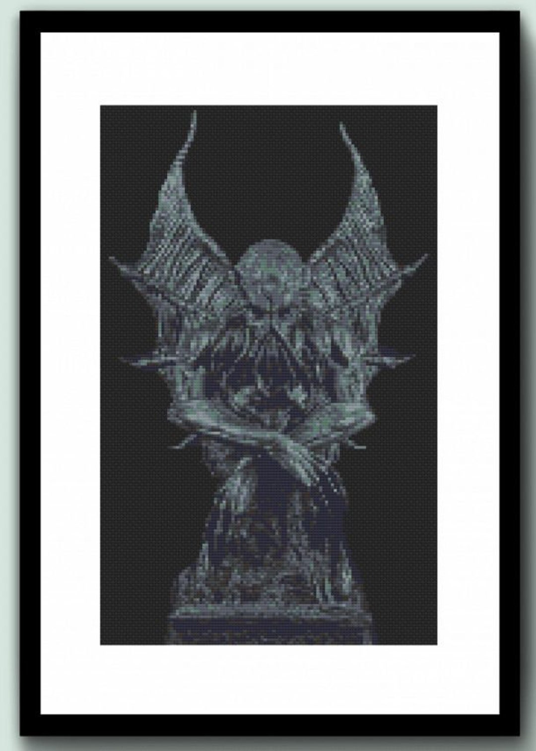 Cthulhu Counted Cross Stitch/ Embroidery Pattern PDF, Horror/ Goth ...