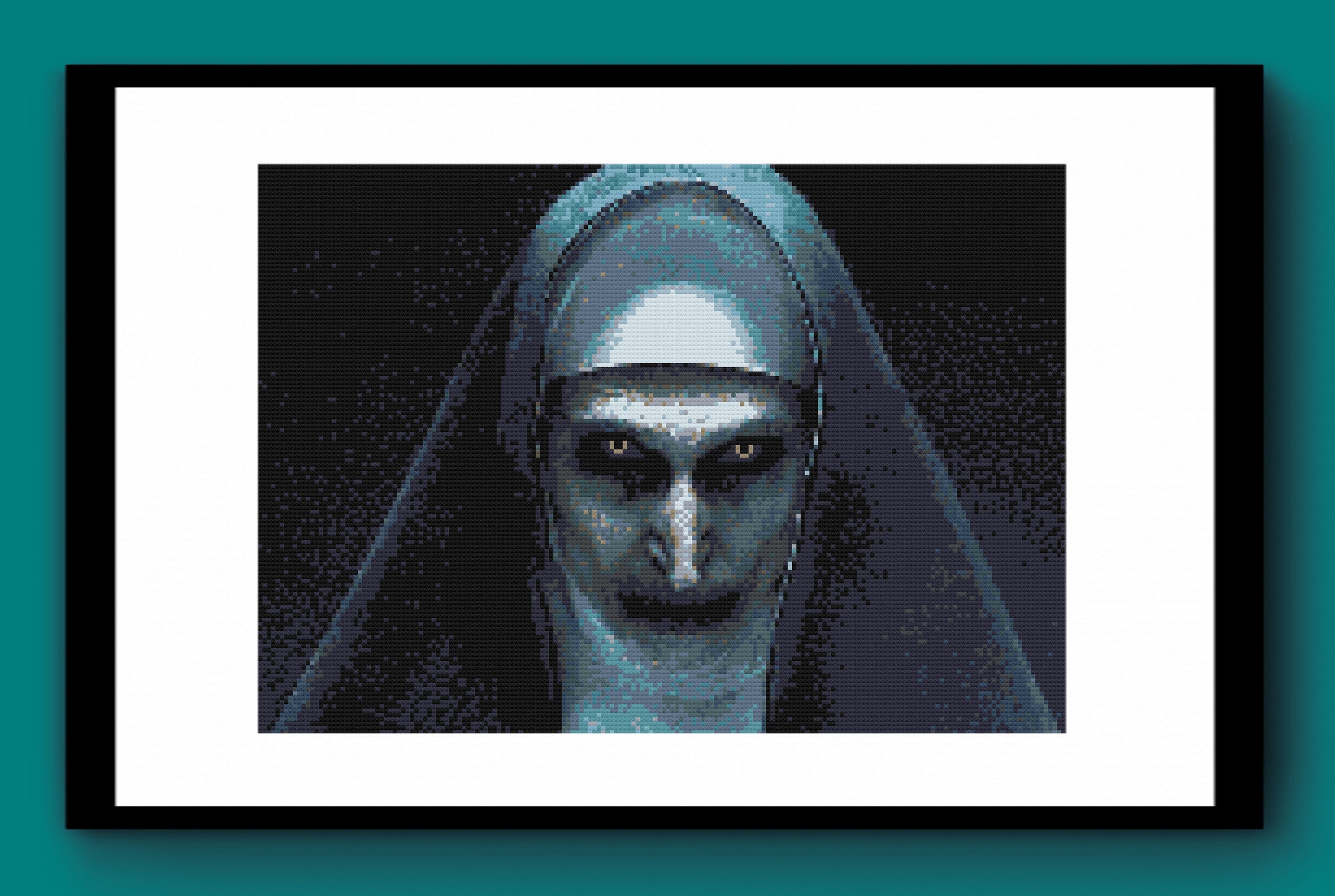 The Nun Counted Cross Stitch/ Embroidery Pattern PDF, Horror/ Goth ...