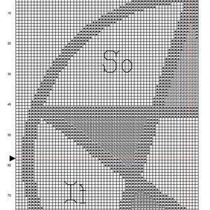Elemental Pentacle Counted Cross Stitch Pattern PDF, Pentagram Cross ...