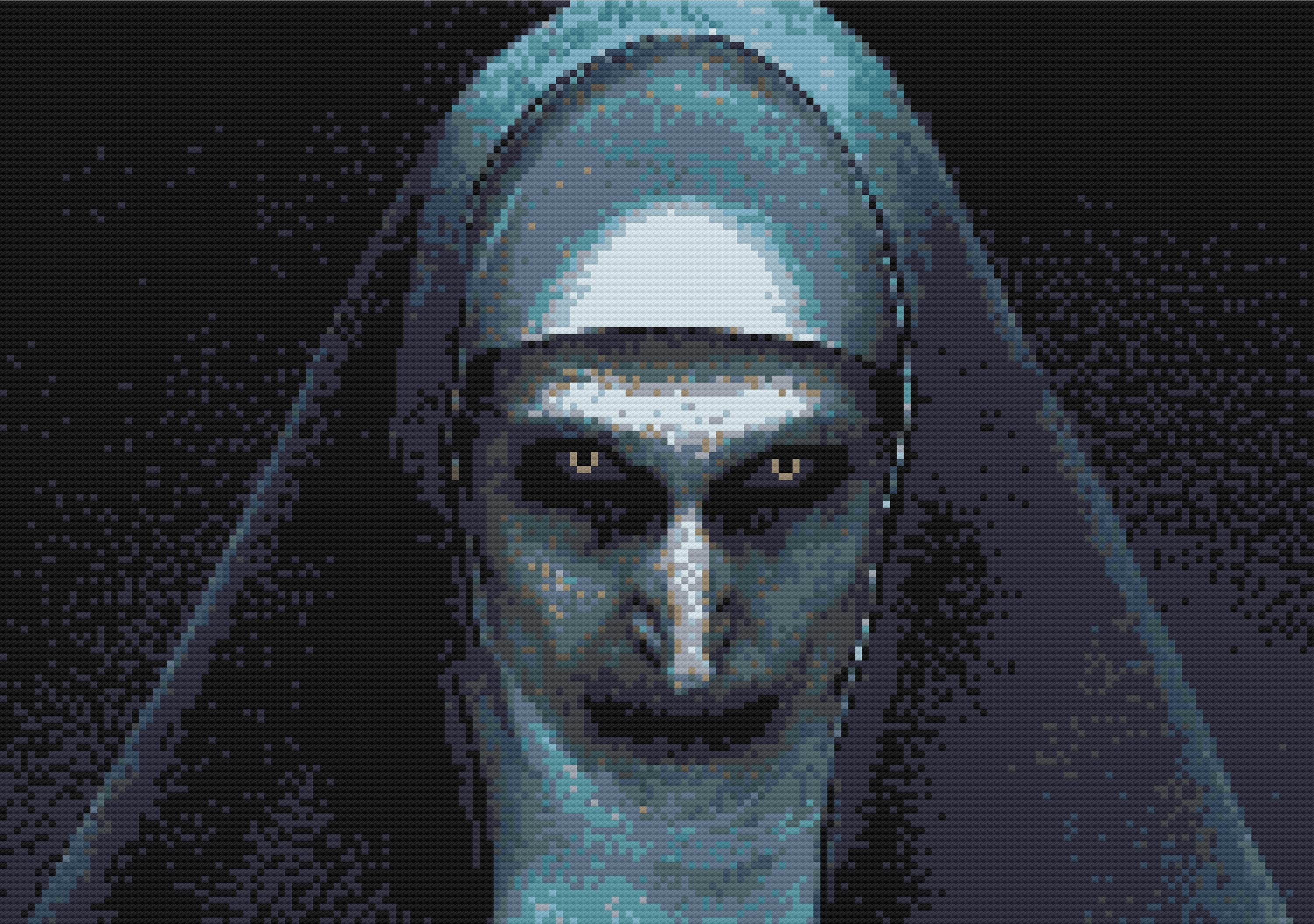 The Nun Counted Cross Stitch/ Embroidery Pattern PDF, Horror/ Goth ...