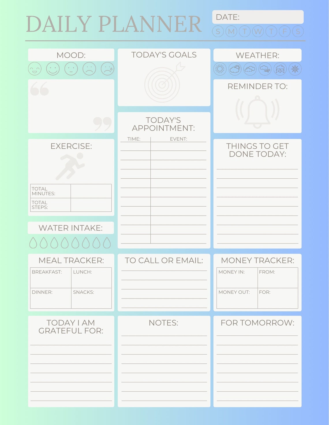 Daily Planner - Etsy