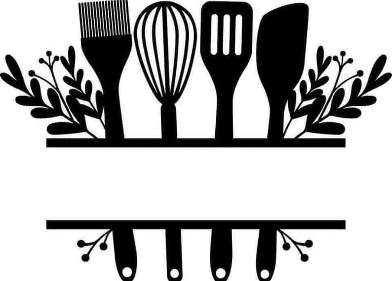 Kitchen Name Banner Svg - Etsy