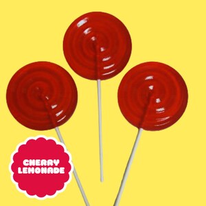 Cherry Lemonade Flavored Jumbo Lollipop - Etsy