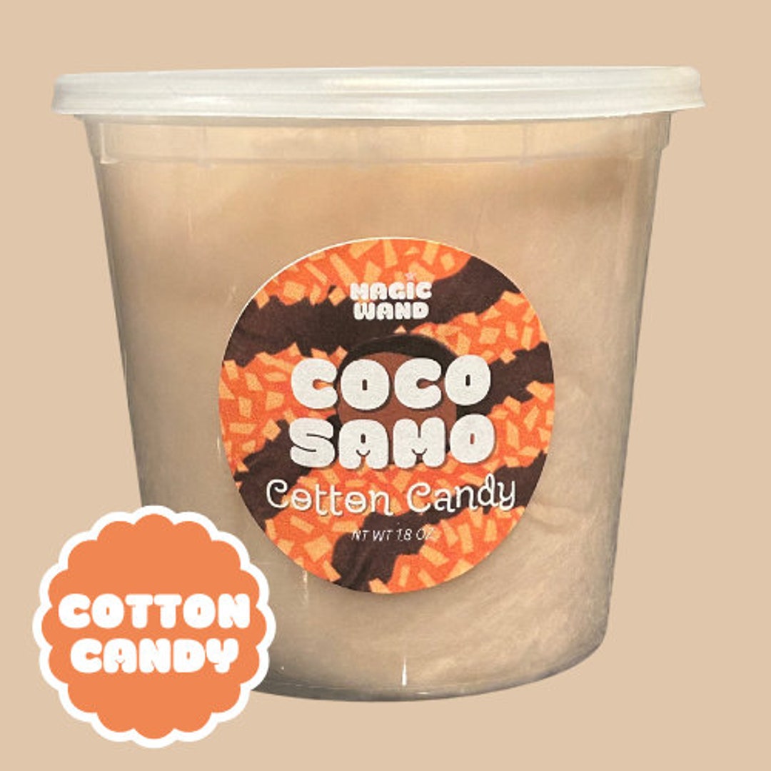 Coco Samo - Caramel Coconut Chocolate Cookies Flavored Cotton Candy - Etsy