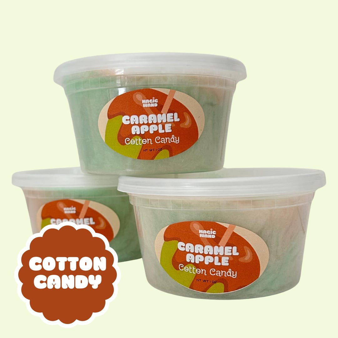 Caramel Apple - Green Apple & Caramel Flavored Cotton Candy (1 Oz ...