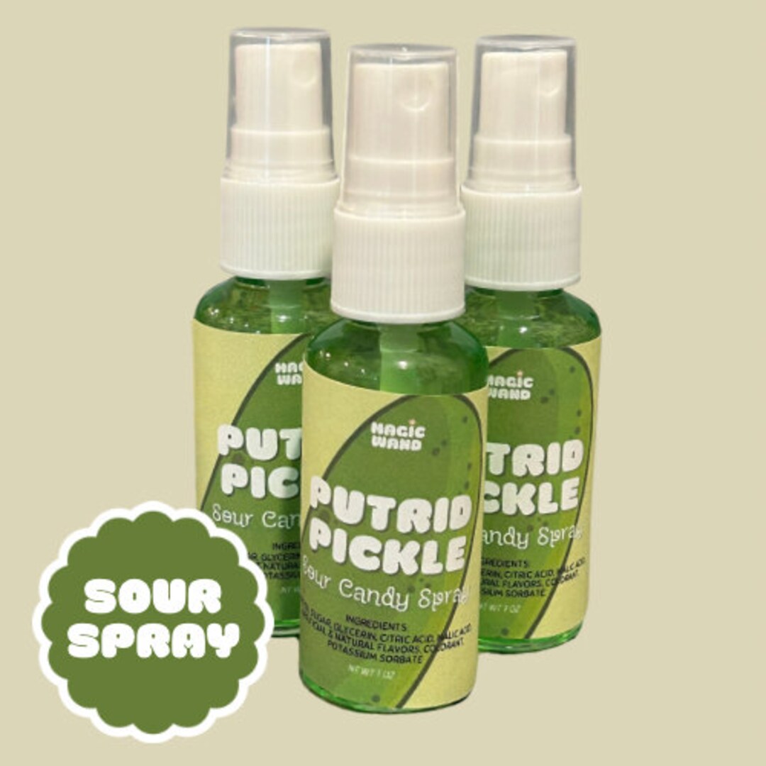 Putrid Pickle - Dill Pickle Sour Spray Candy - Etsy
