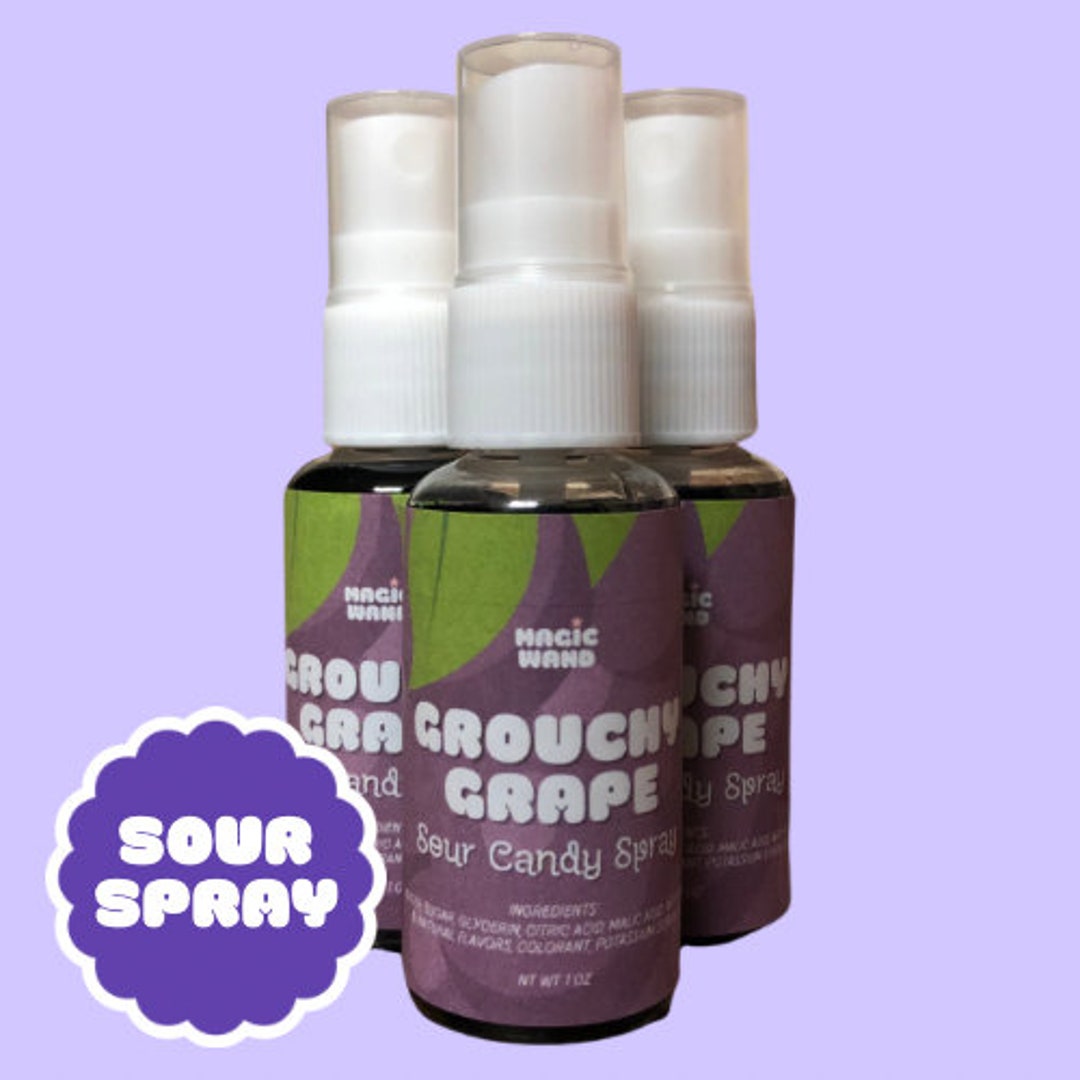 Grouchy Grape - Purple Grape Sour Spray Candy - Etsy