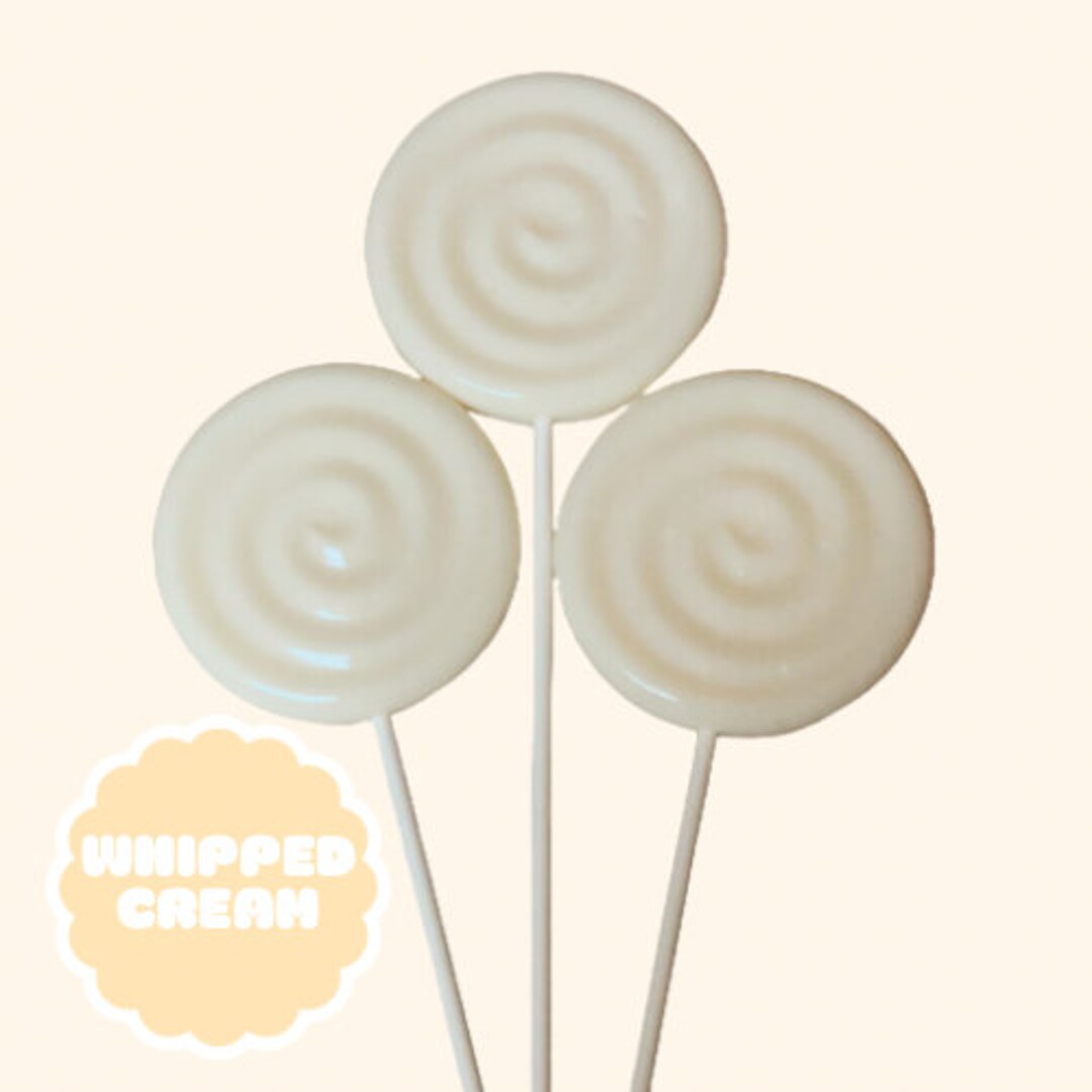 Whipped Cream Flavored Jumbo Lollipop - Etsy