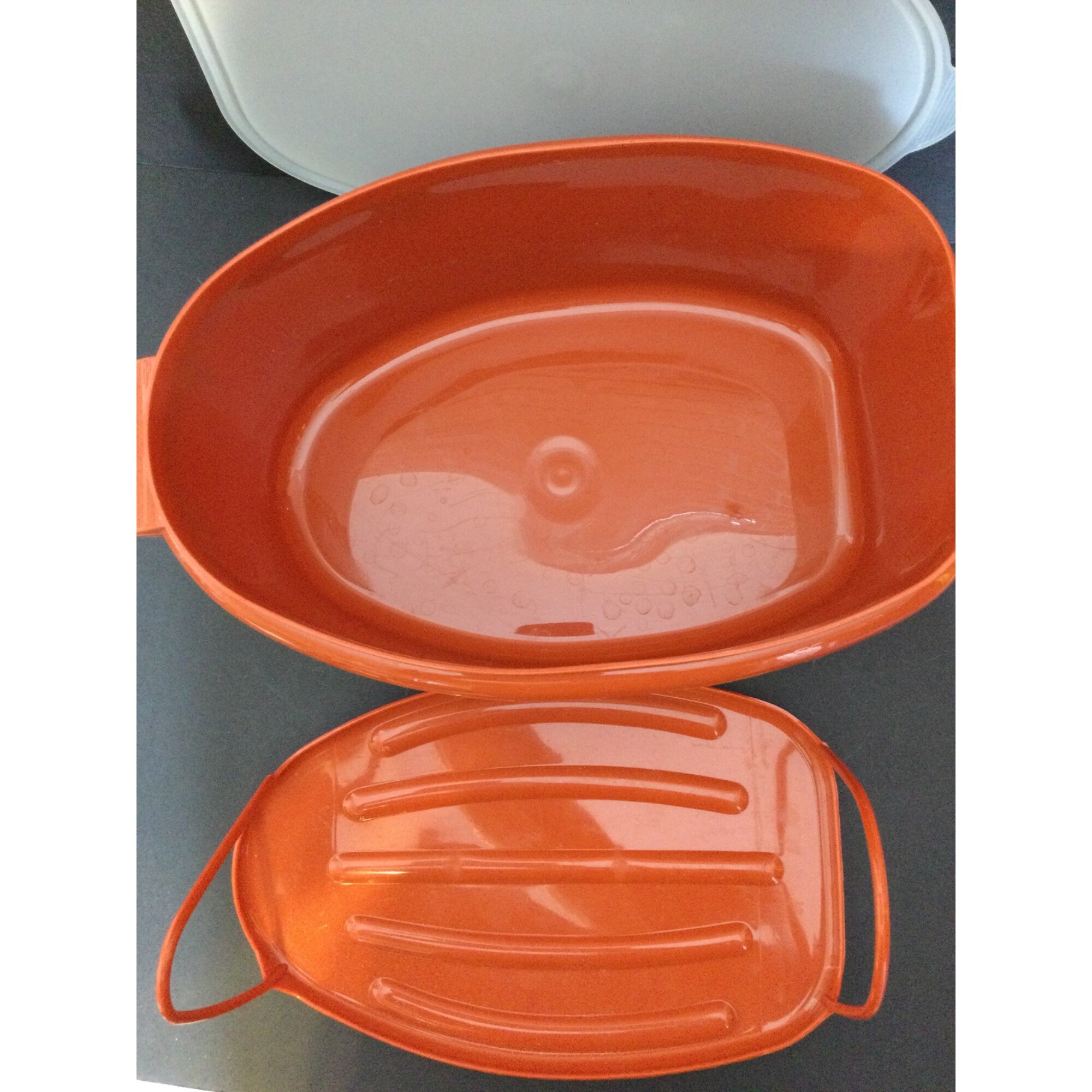 Vintage Tupperware Roast Ham Keeper Flavor Savor 3 Pc Storage Container ...