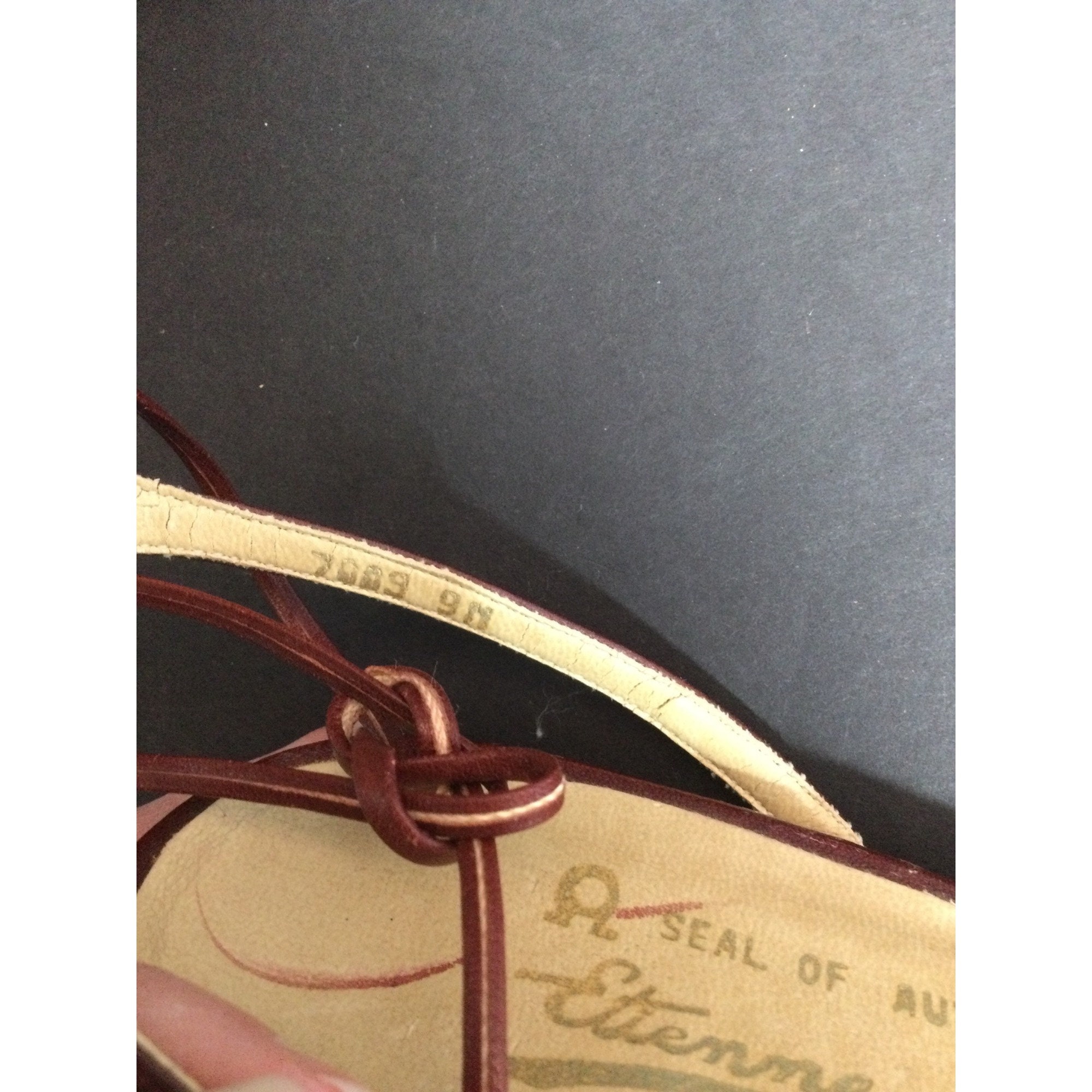 Vintage Etienne Aigner Strappy Sandals Adjustable Tie Ankle - Etsy