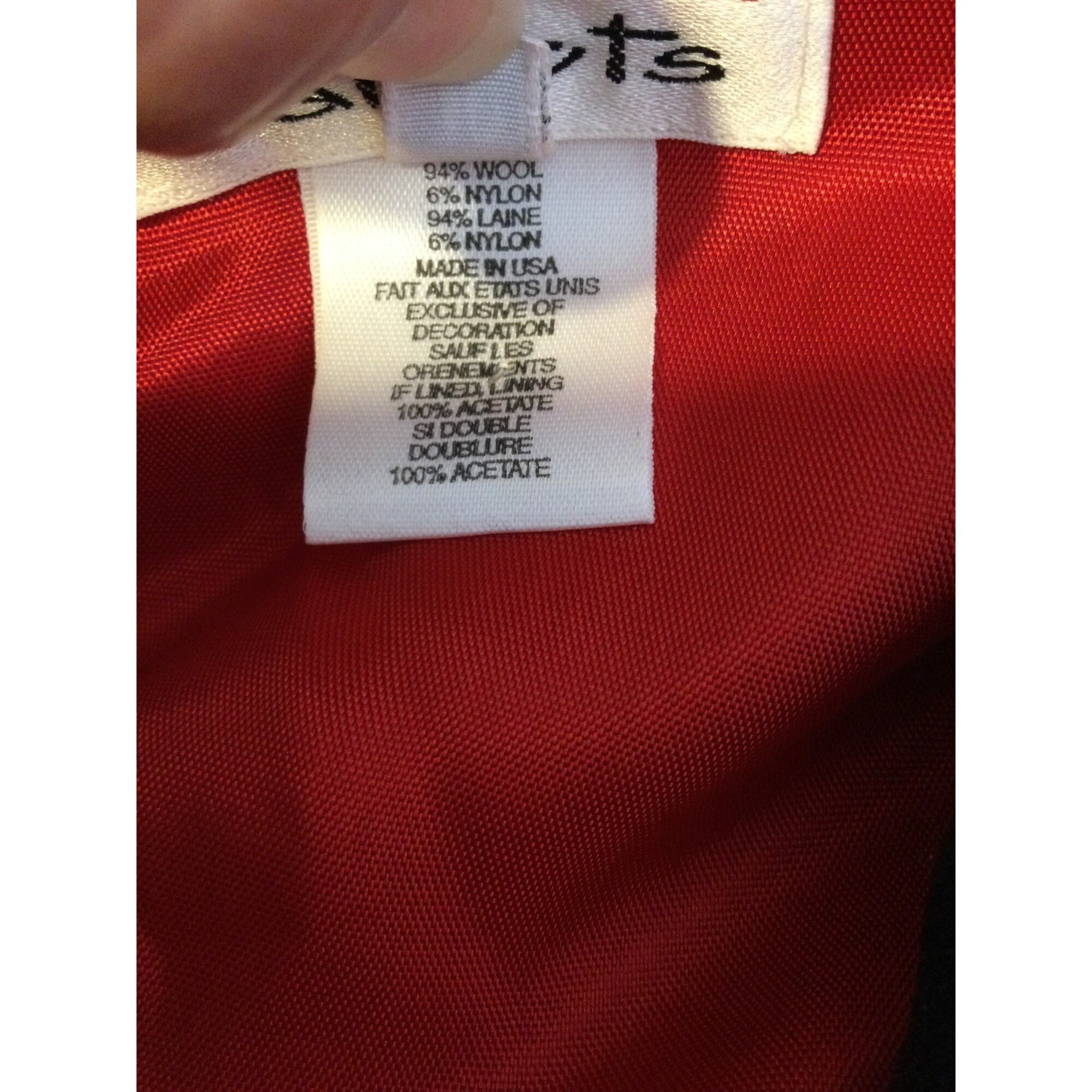 Vintage Talbots Red & Black Button Front Wool Vest Size 10 Dressy ...