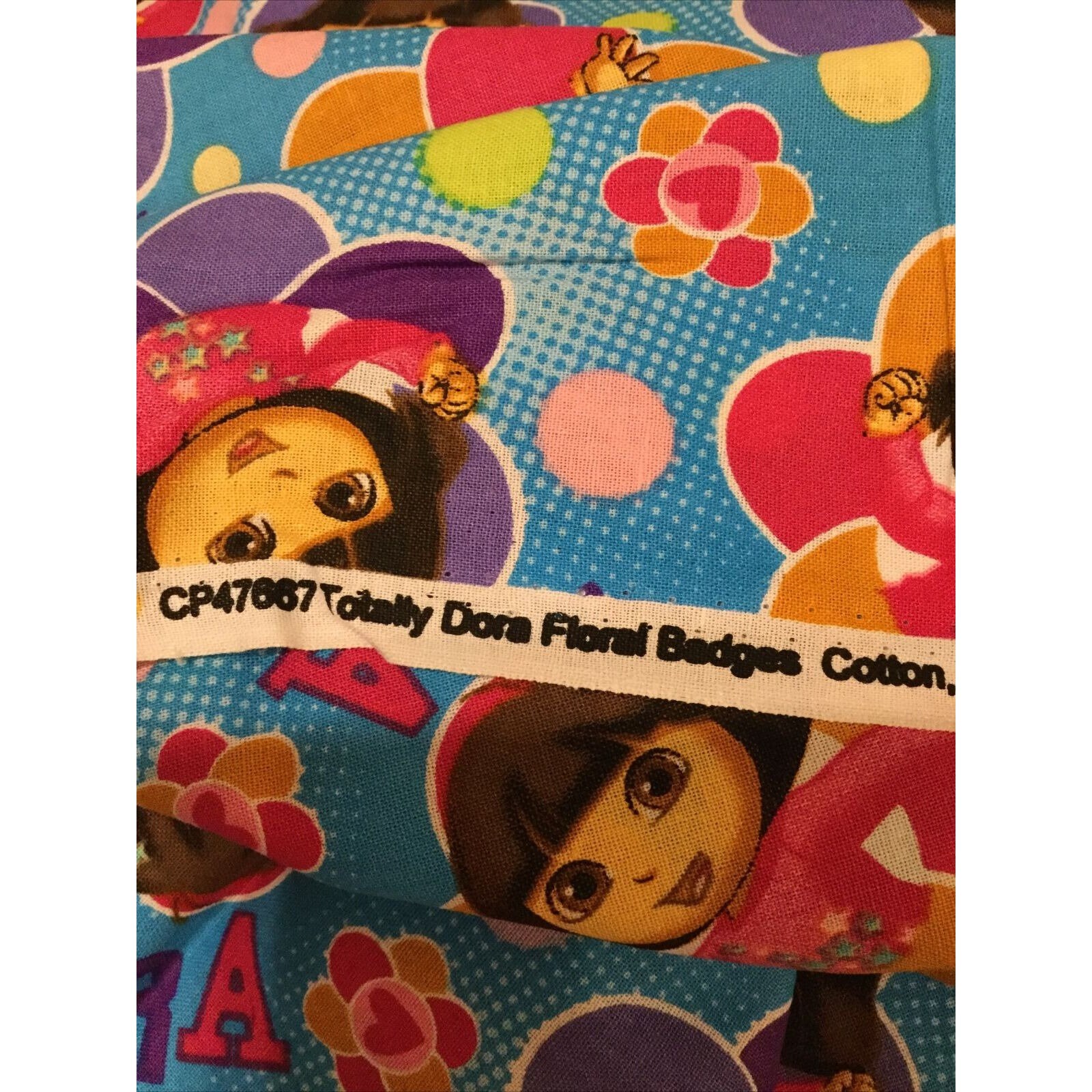 Dora the Explorer Fabric 2 Yards 2013 Totally Dora Floral - Etsy