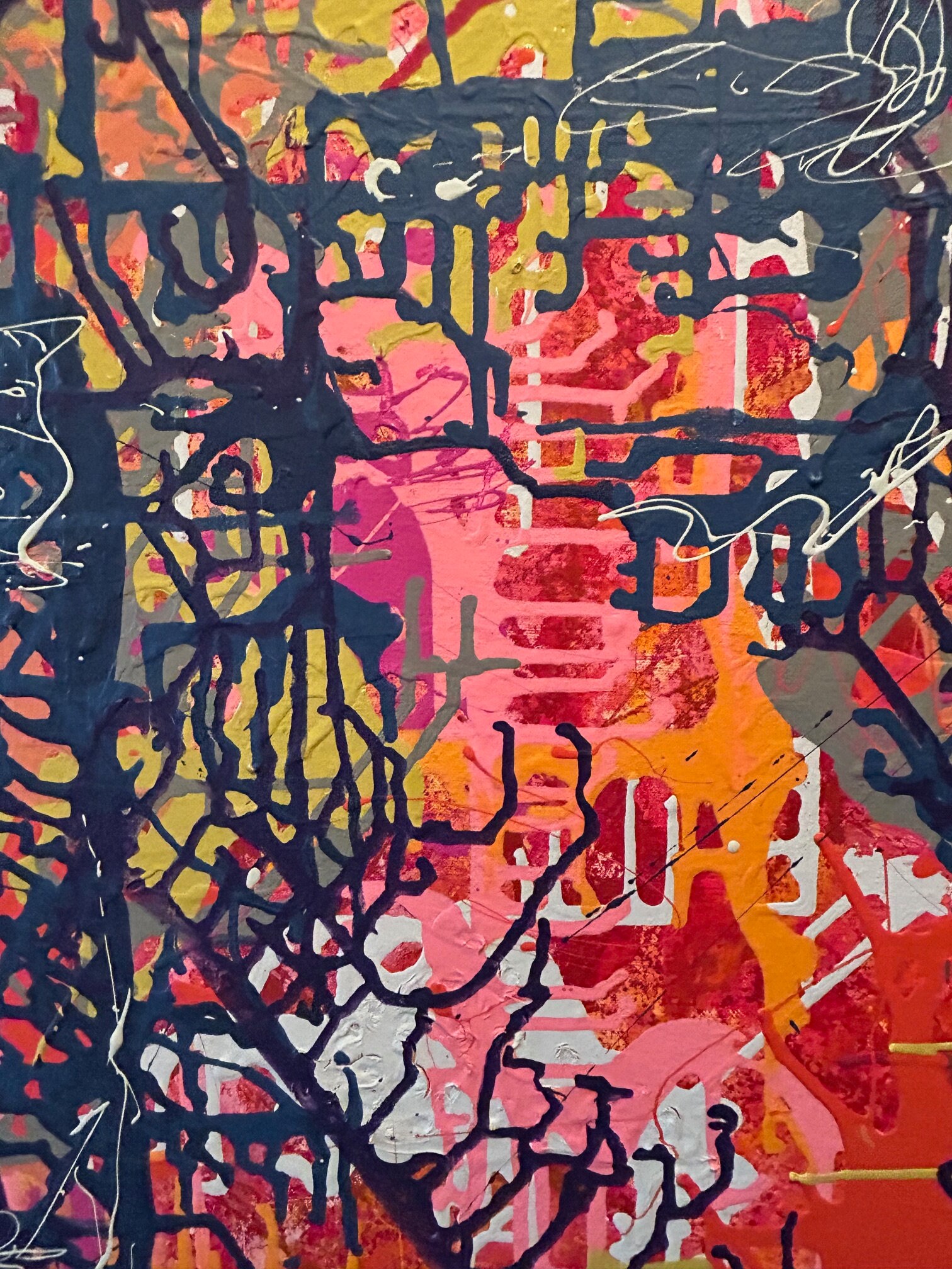 Pathways is the Title of This Original Acrylic Painting Done in Drip ...