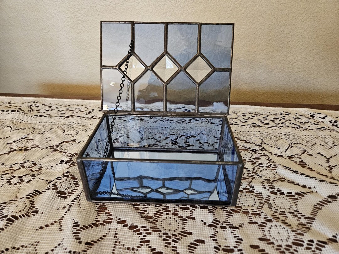 4"x6"x2" Jewelry Box W/three Jewels - Etsy