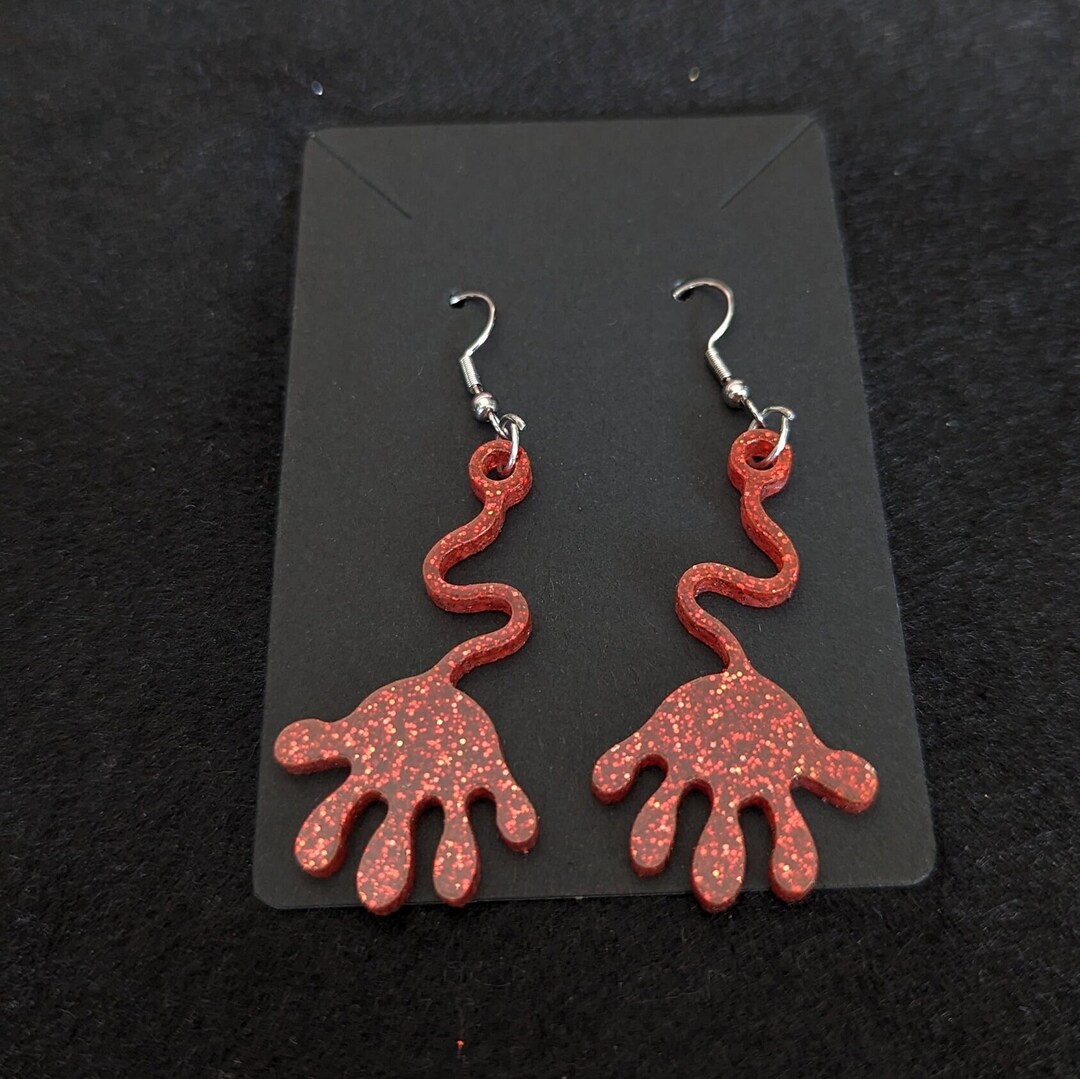 Retro Sticky Hand Earrings Dive Into the Memories of the 90s Color of ...