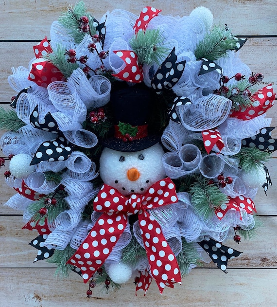 Decorating Ideas Poly Mesh Snowman