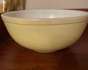 Large Yellow Pyrex Bowl - Etsy