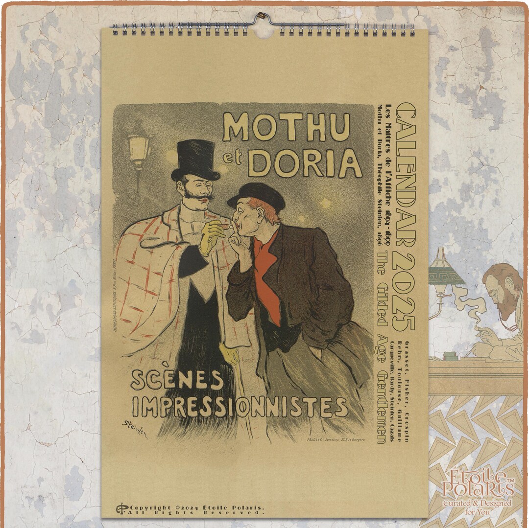 Belle Époque Calendar 2025 - Men in Art Posters: Les Maîtres De L ...