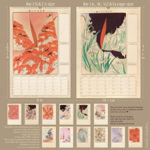 Japanese Art Calendar 2025 "kimono Patterns -II- by Seiko Ueno ...