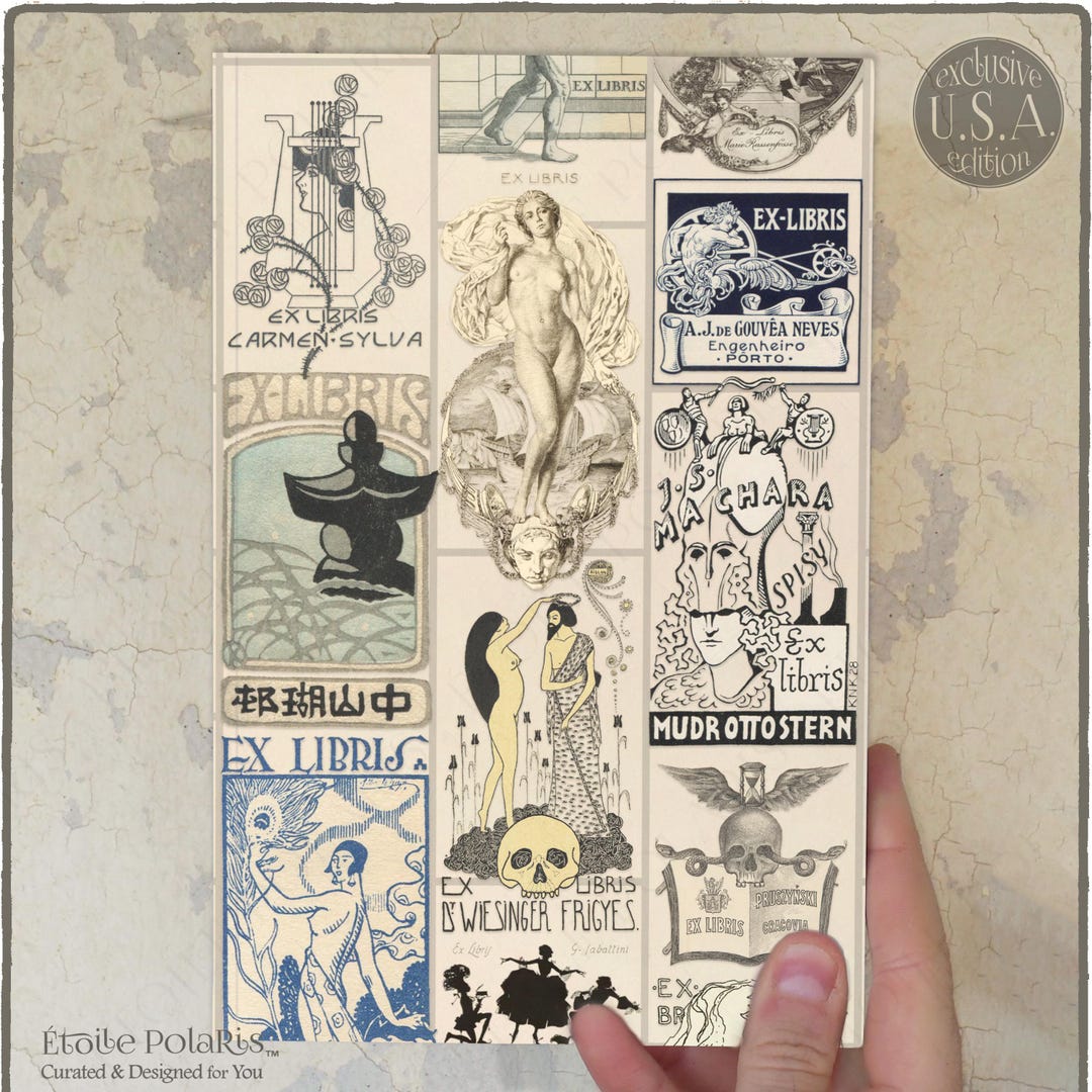 Ex-Libris 2026 Planner : Bookplate Prints, A5/Half Letter Weekly ...