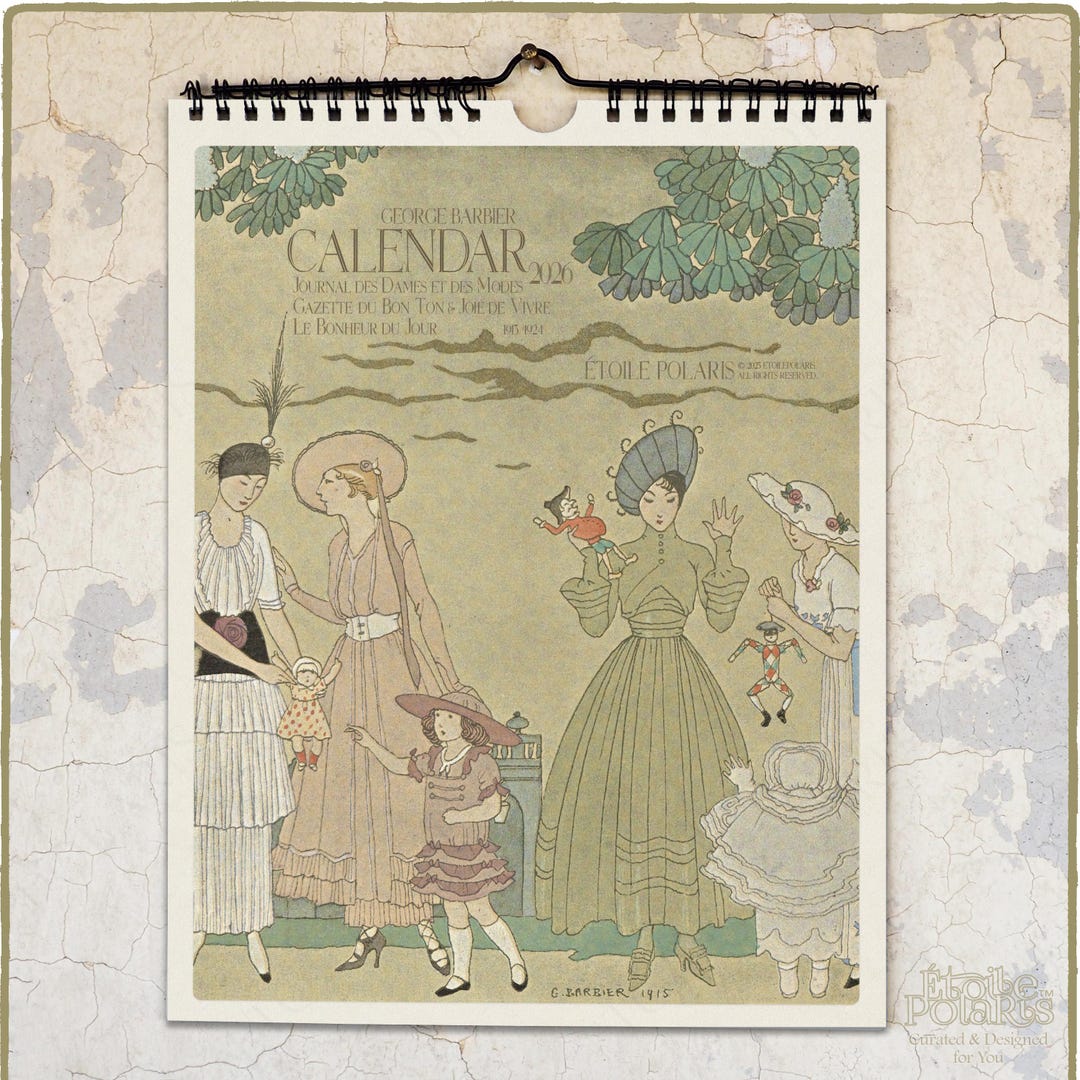 Art Deco Calendar 2026 "1920s Women by George Barbier, Fashion ...