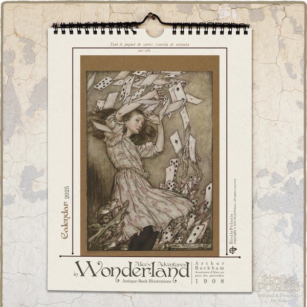 Alice in Wonderland Calendar - Etsy