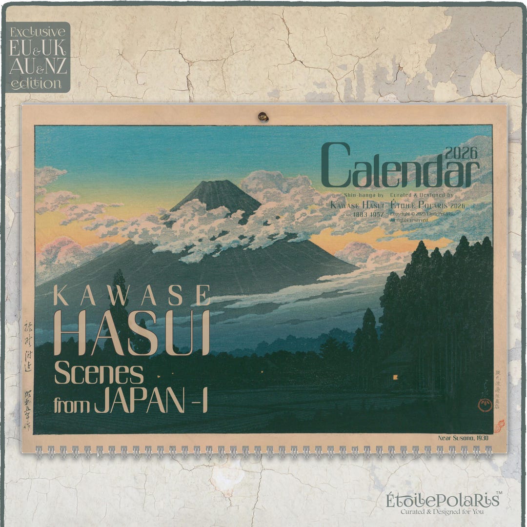 2026 Japanese Art Calendar : Kawase Hasui Woodblock Prints 0030205-EU ...