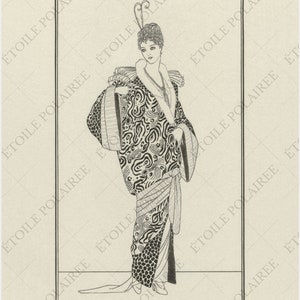 Art Deco Fashion Coloring Pages - Printable Digital Download / 1910s ...