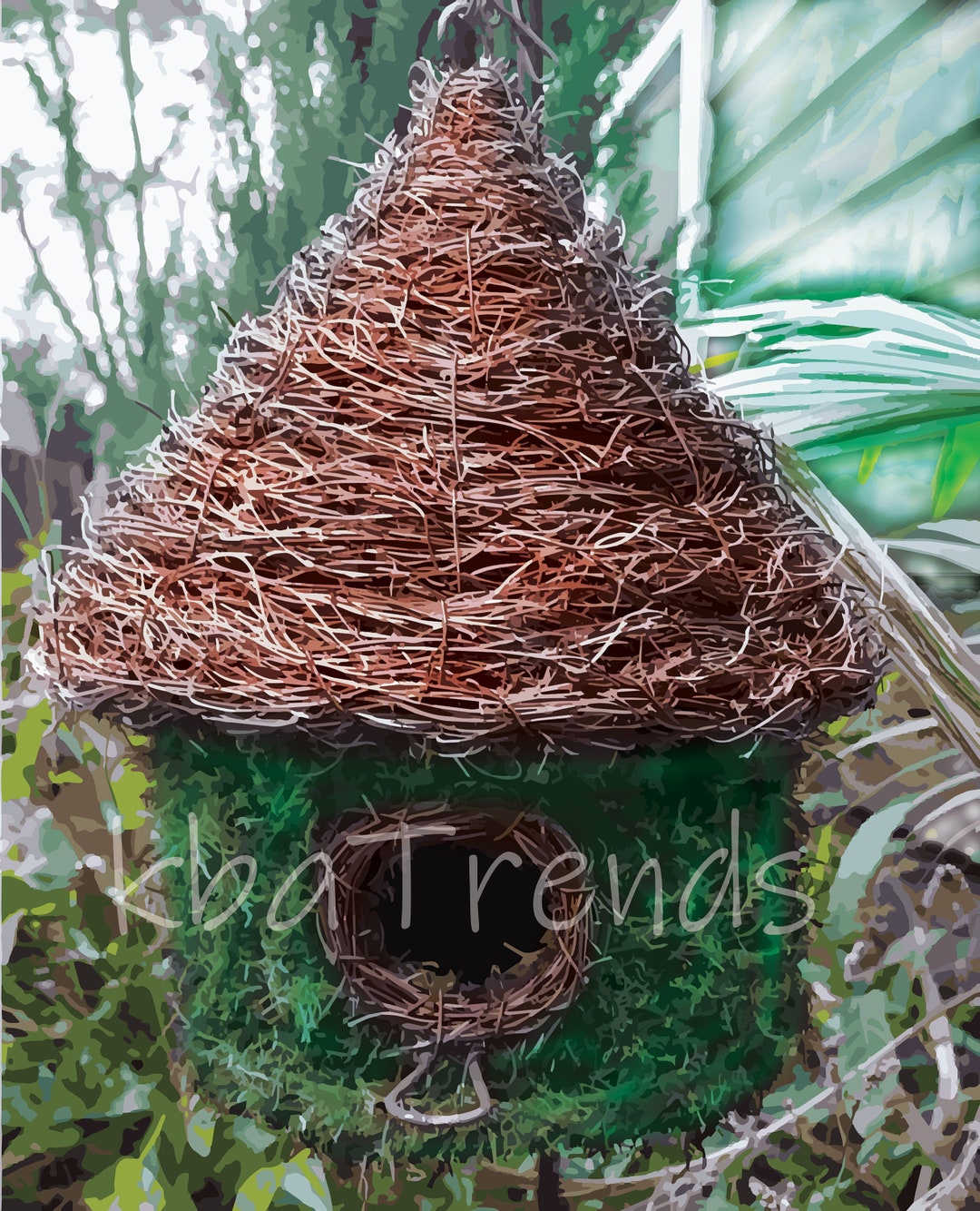 Bird House Wall Art, Birdhouse Print, Instant Download, Printable Art ...