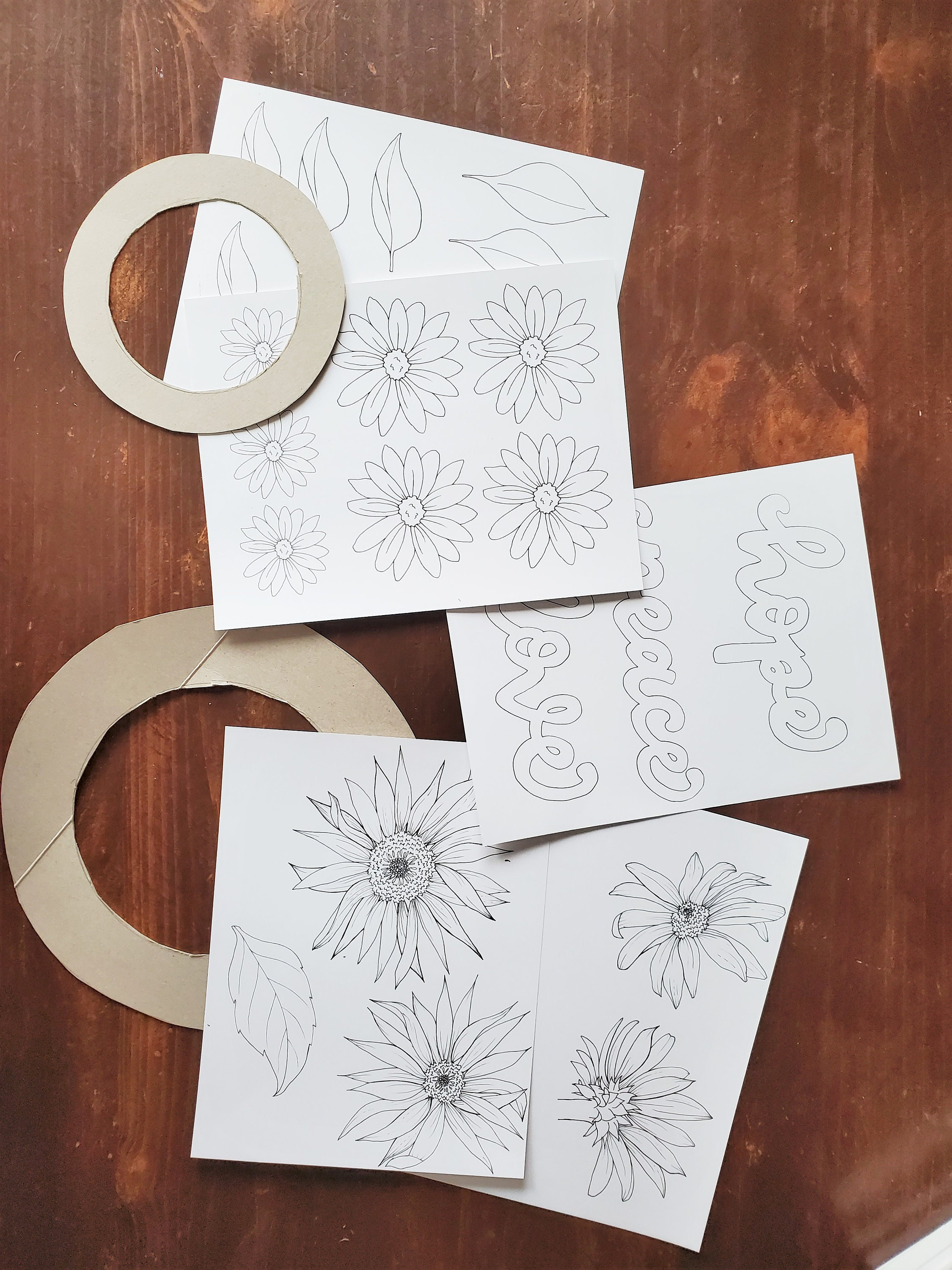 Support Ukraine Sunflower Coloring Pages Digital Download Sunflower ...