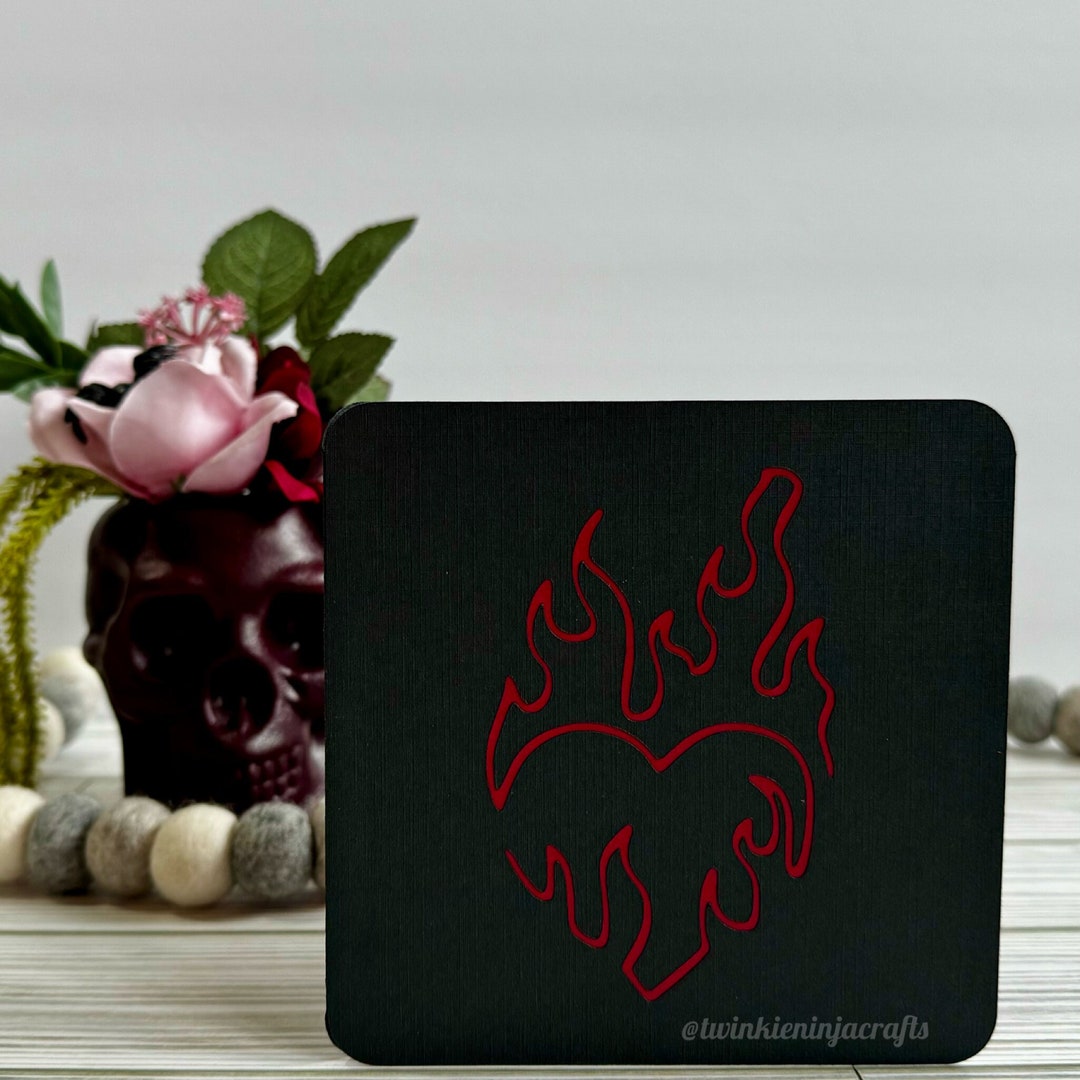 My Heart Burns for You Card - Bloody Valentine’s Card - Spooky ...