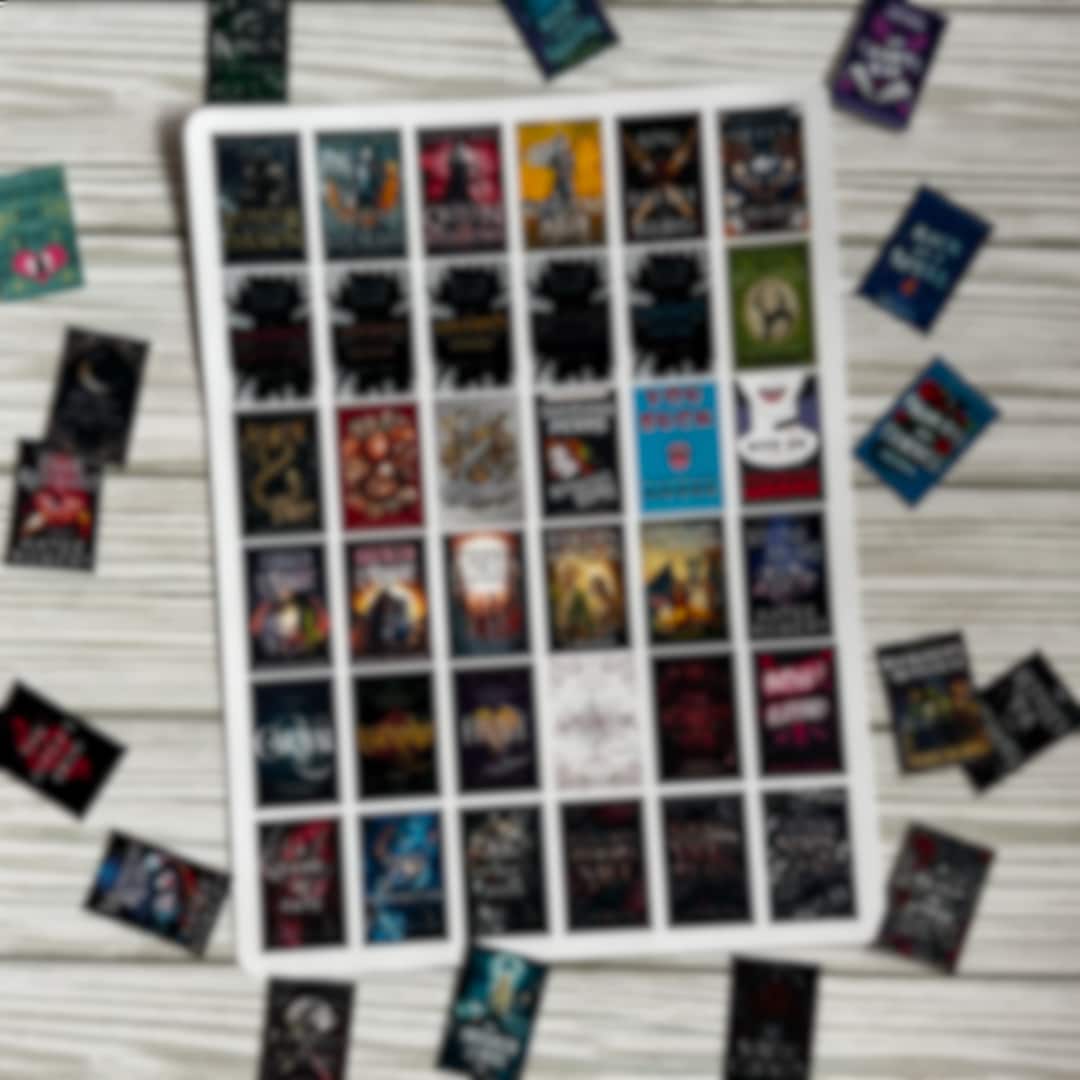 Book Cover Stickers - Custom Book Cover Stickers - Book Journal Sticker ...
