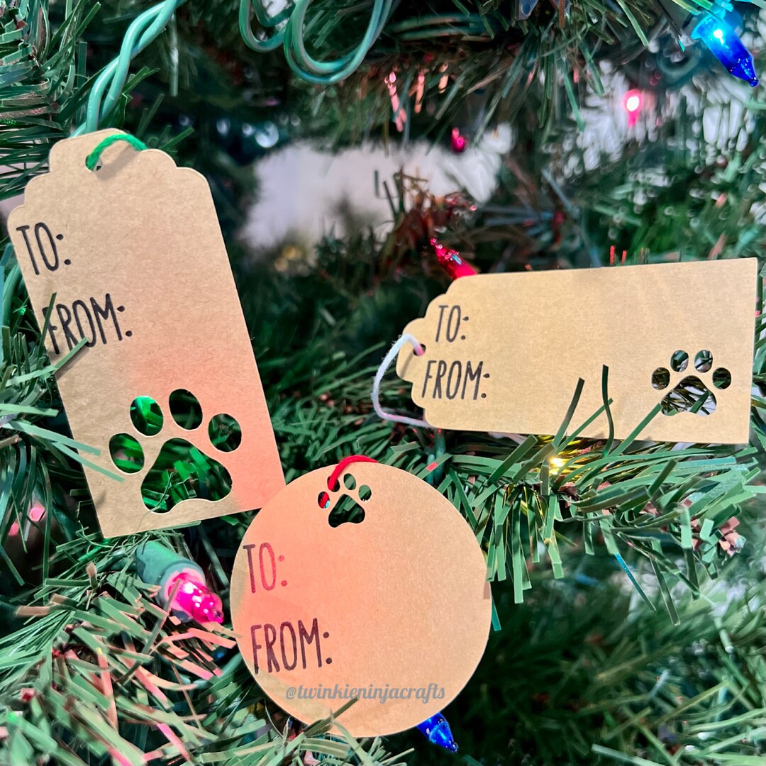 Paw Print Gift Tags | Gift Tags | Present Tags - Etsy Canada