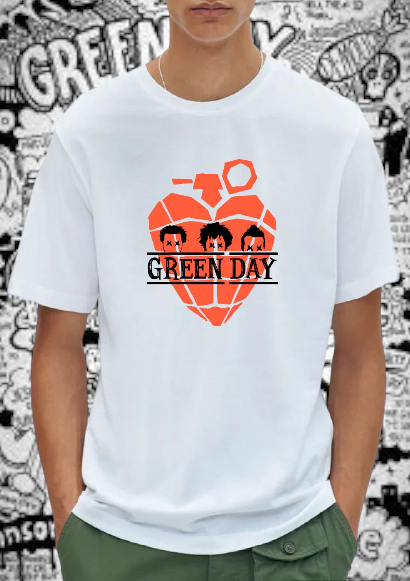 Green Day PNG, Heart Grenade Band Art Sublimation, Punk Rock Clipart ...