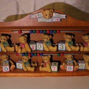 Vintage Cherished Teddies "count on Me" Teddy Bears With Numbered ...