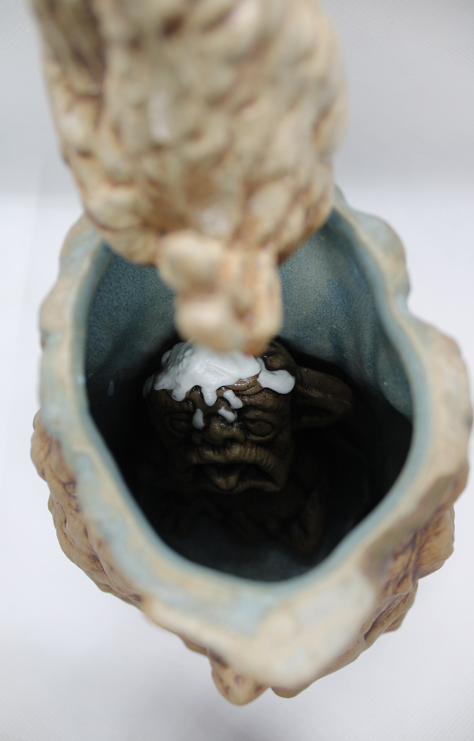 1973 Jim Rumph Raven Mug Raven Pooping on Troll Mug Sculpture - Etsy