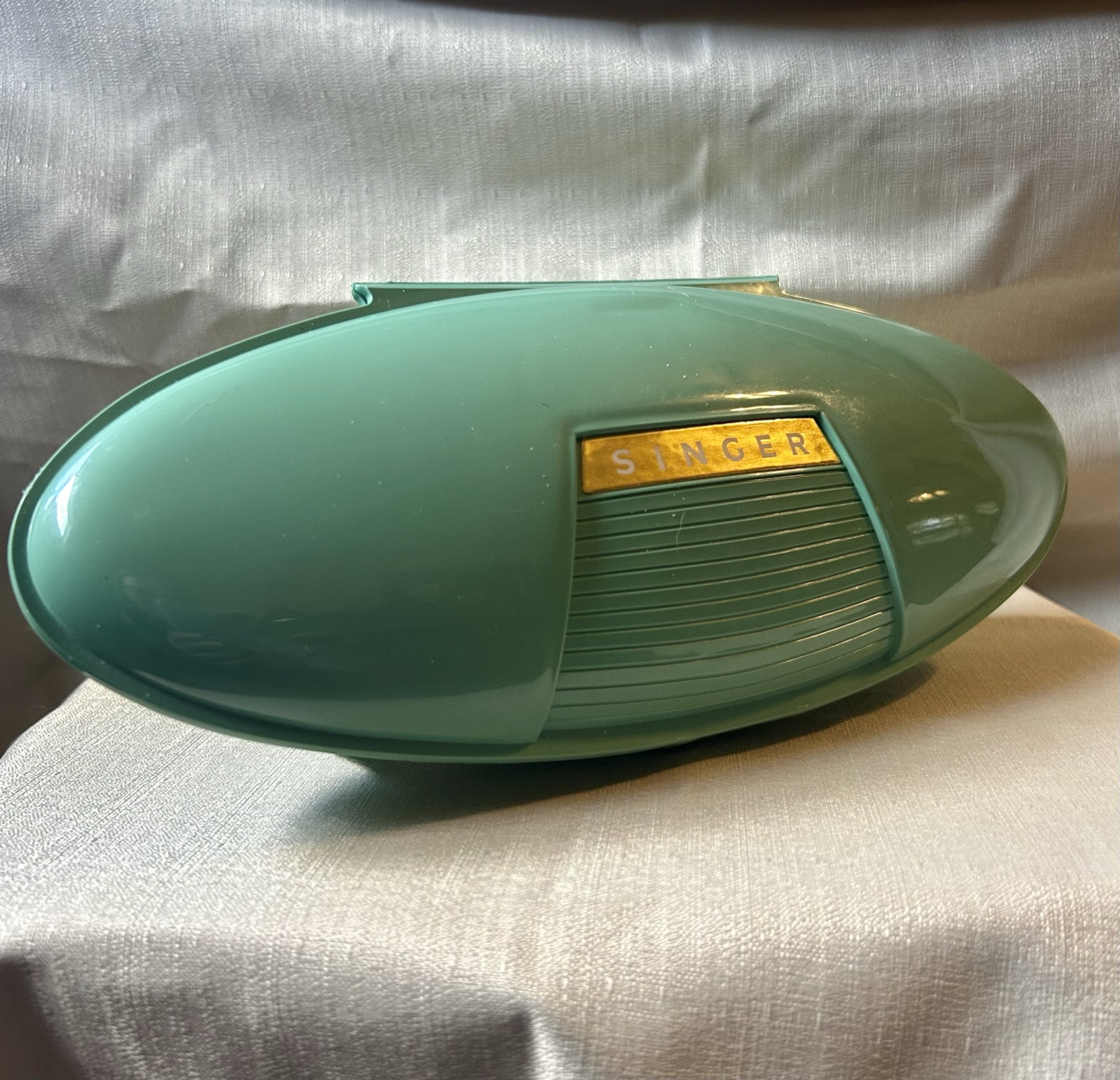 Vintage 1960 Singer Buttonholer Aqua Green Case - Etsy