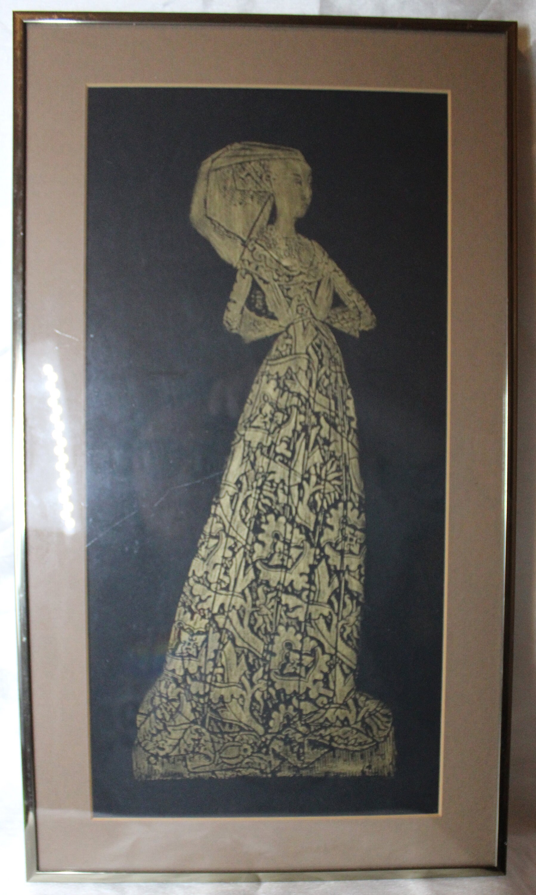Memorial Brass Rubbing/stamping - Lady Margaret Bernard Peyton Gold ...