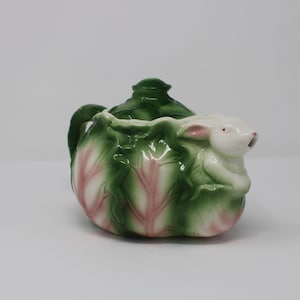 Vintage Albert E. Price Cabbage Rabbit Ceramic Teapot - Made in the ...