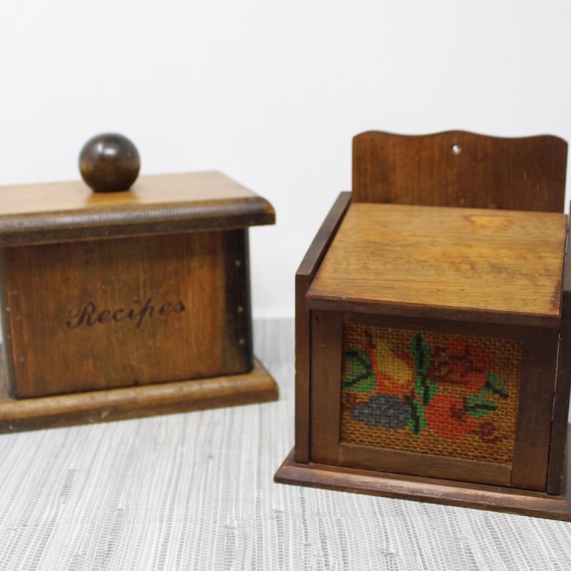 Rustic Recipe Box - Etsy