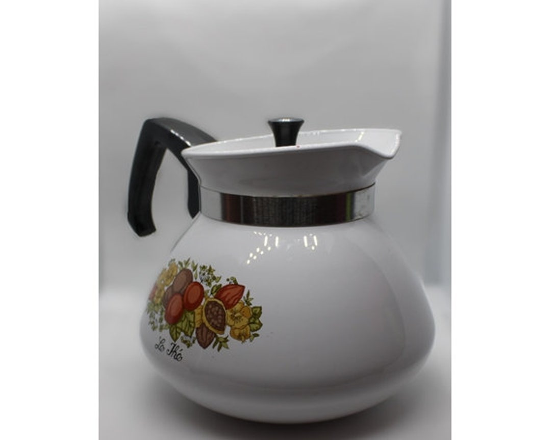 Vintage Corning Ware Spice of Life 6 Cup Teapot - Corning Ware 6 Cup ...