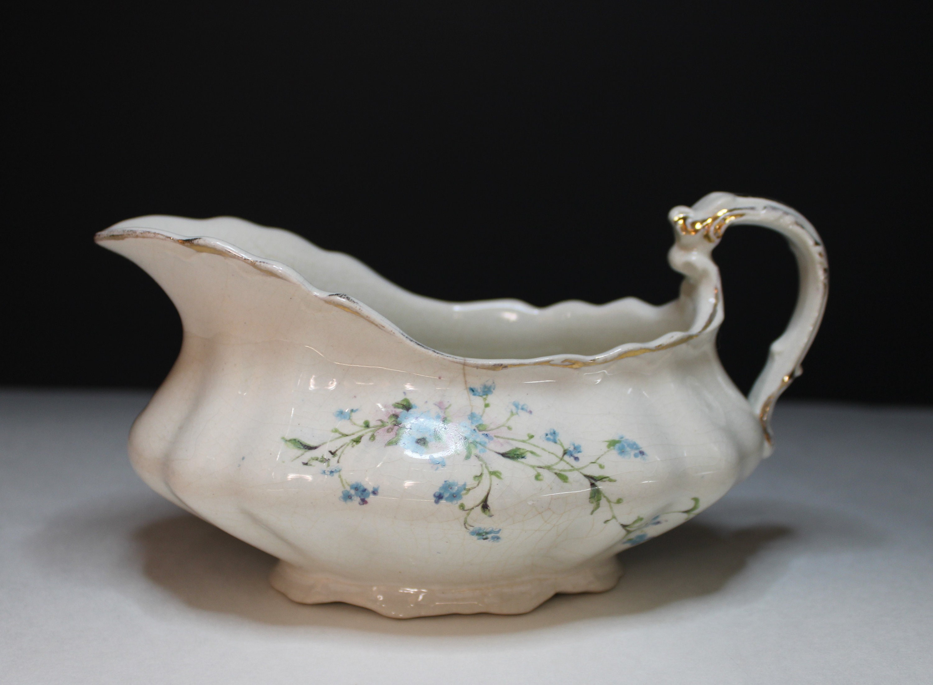 Antique Dudson Wilcox & Till Hanley Fine Semi Porcelain Gravy Boat Made ...