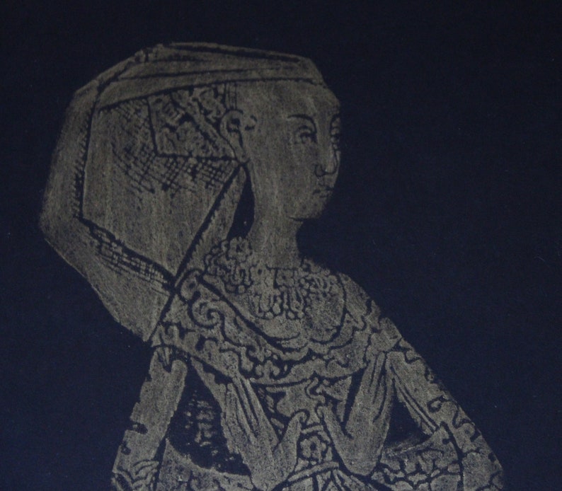 Memorial Brass Rubbing/stamping - Lady Margaret Bernard Peyton Gold ...