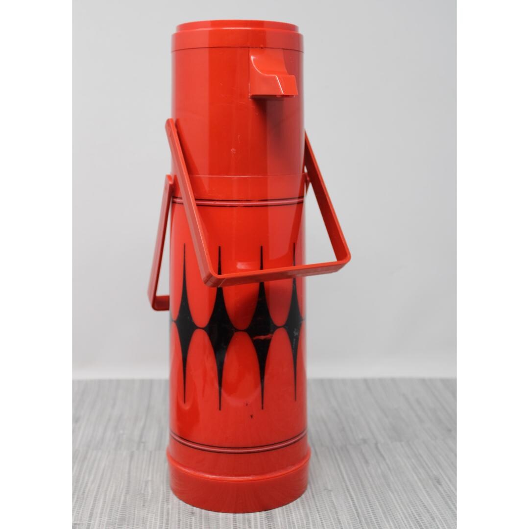 Vintage Aladdin Thermos - Red With Black Diamond - 1 Quart Aladdin ...