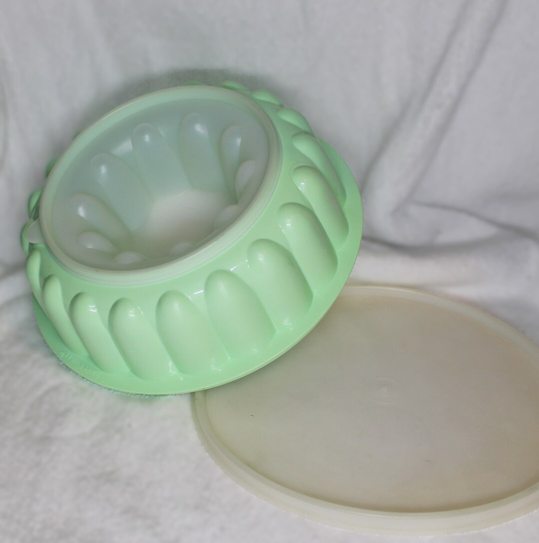 Vintage Tupperware Jello Mold - 3 Piece Mold - Mint Green #1201 #1202 ...