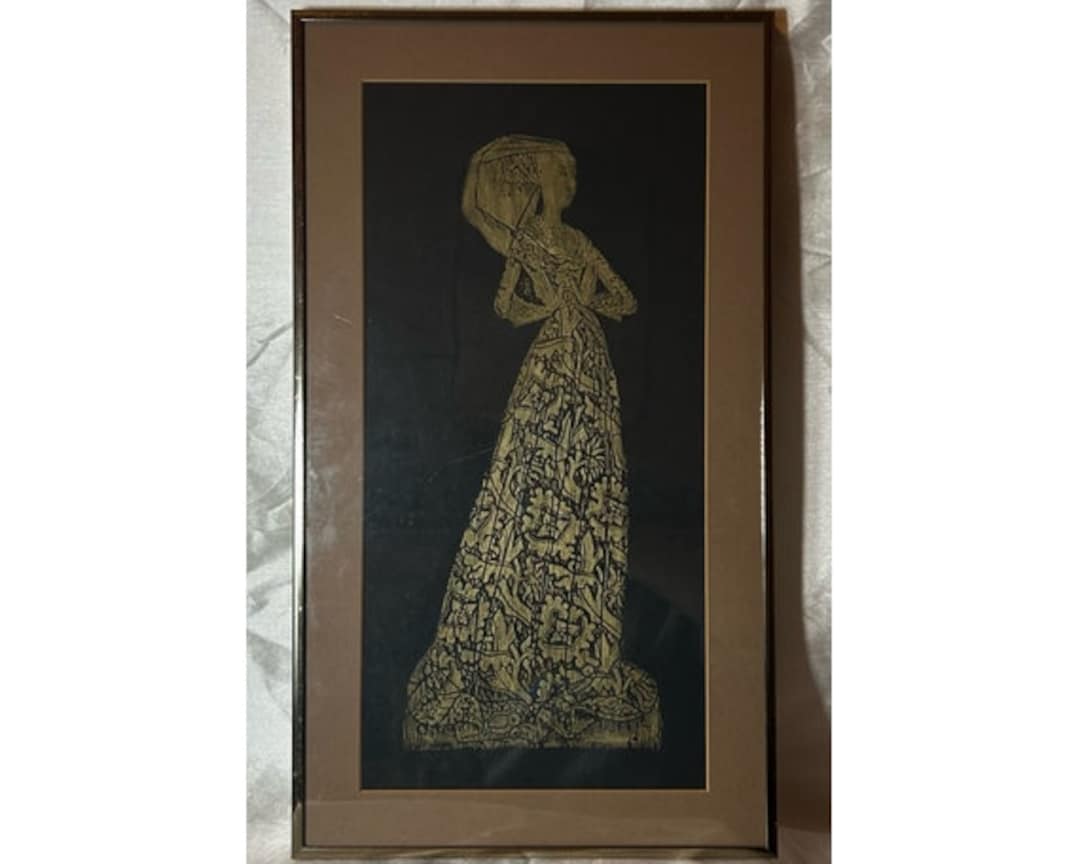 Memorial Brass Rubbing/stamping - Lady Margaret Bernard Peyton Gold ...