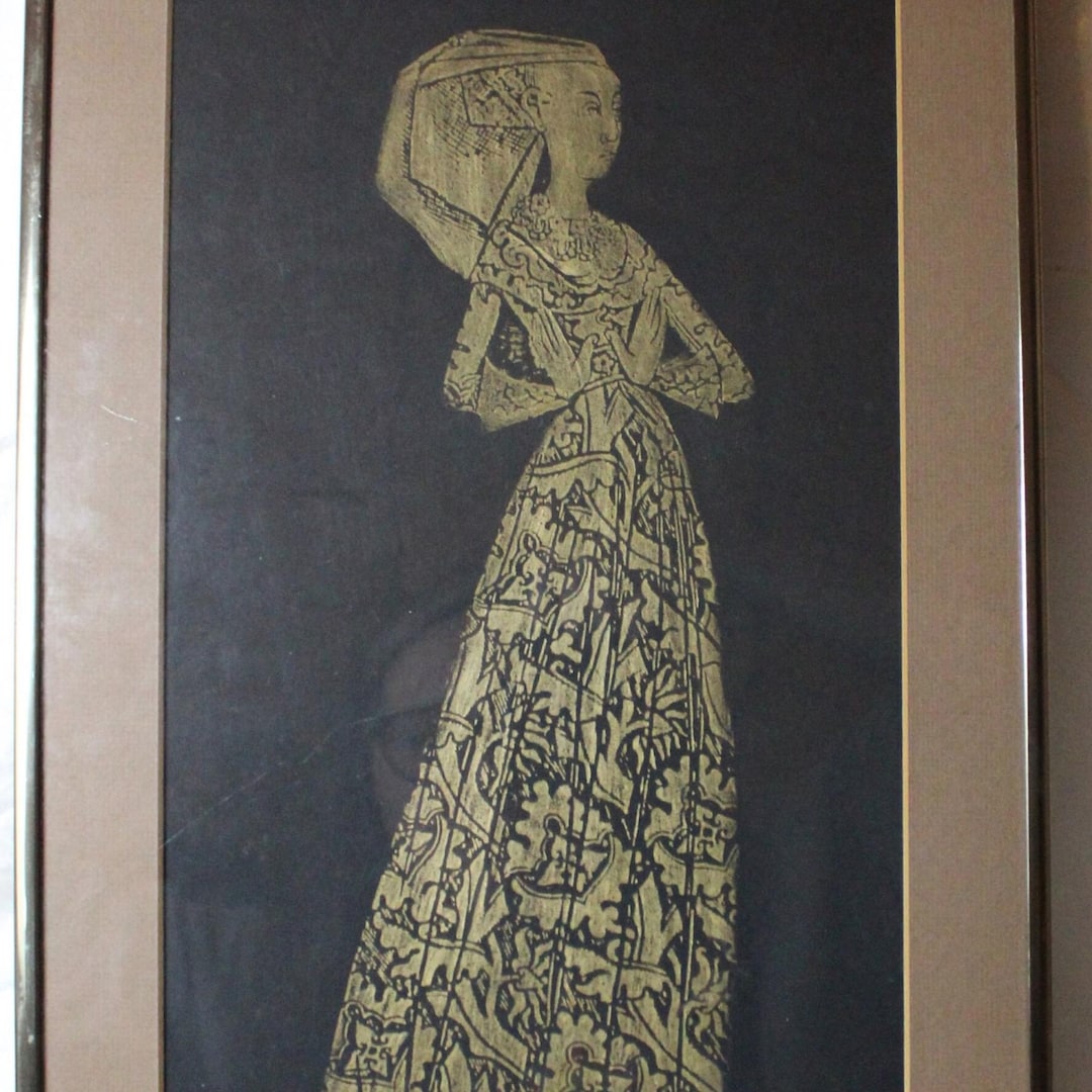 Memorial Brass Rubbing/stamping - Lady Margaret Bernard Peyton Gold ...