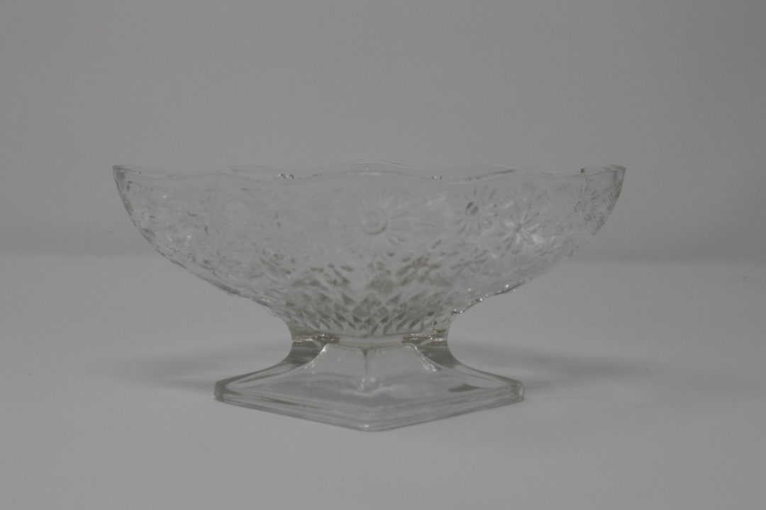 Vintage Indiana Glass Rare Depression Pattern 618 Pineapple & Floral ...