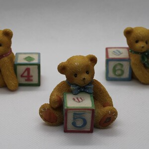 Vintage Cherished Teddies "count on Me" Teddy Bears With Numbered ...