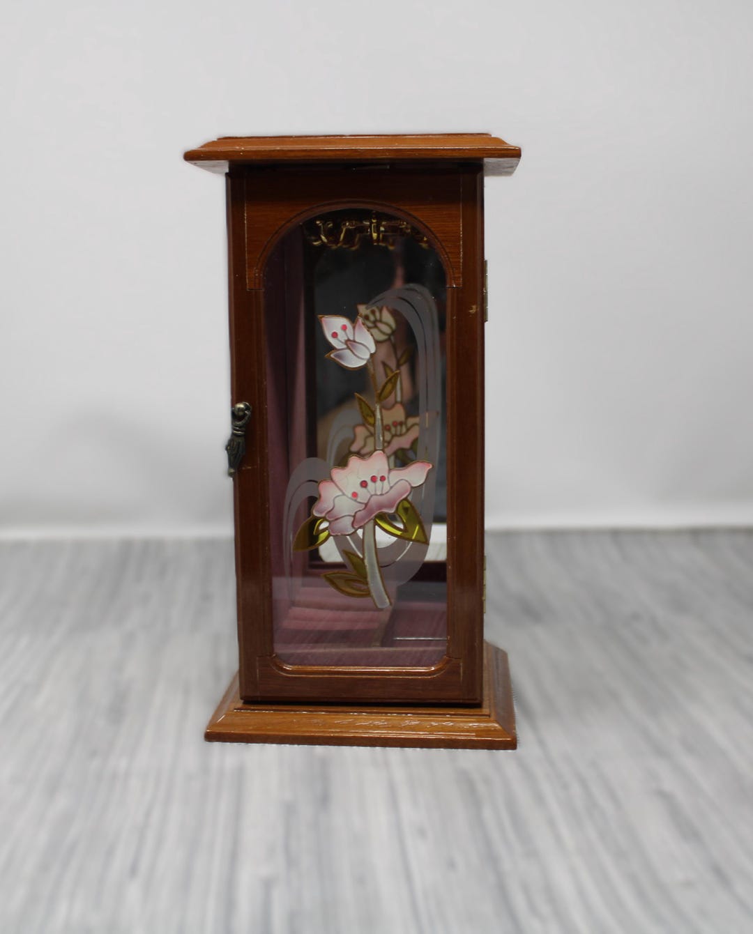 Vintage Wood Jewelry Armoire "the Commodore" by Rosalco - Wooden ...